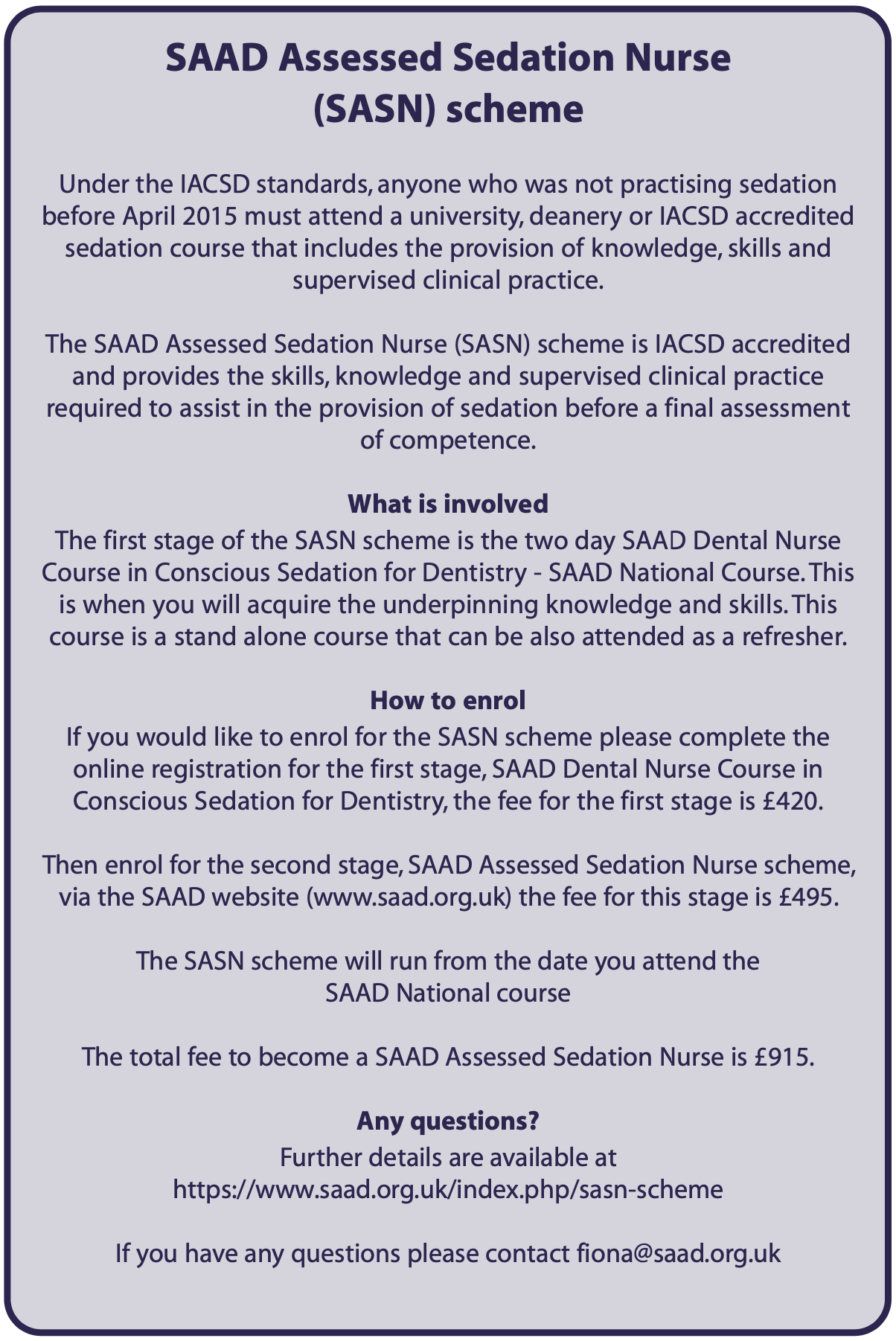 SAAD - Theoretical Elements Webinar
